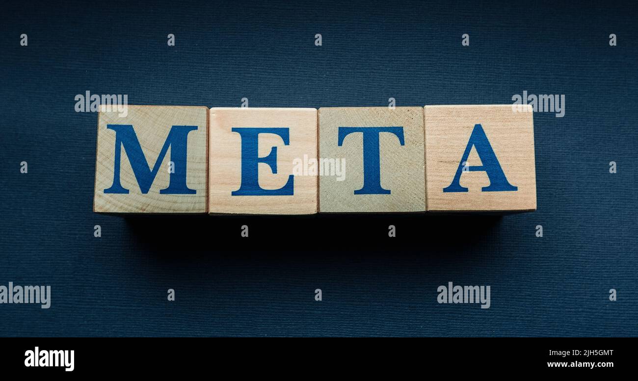 January 31, 2022. Menlo Park, California. The name of the Meta company ...