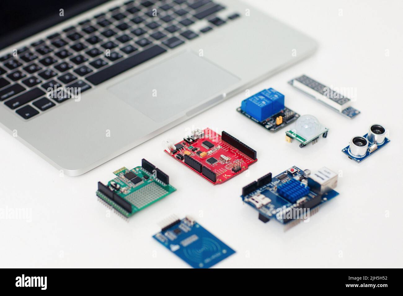 Electronic shields for devices development Stock Photo - Alamy