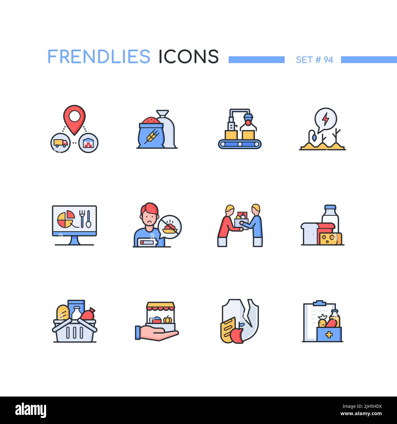 Farm food chain Cut Out Stock Images & Pictures - Alamy