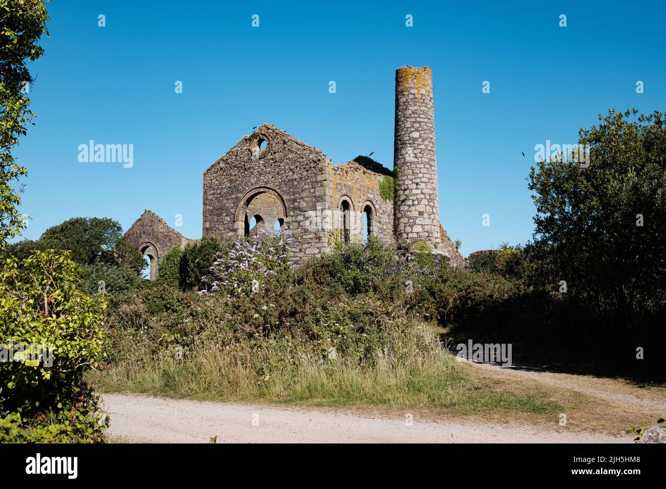 South Wheal Francis Mine, Cornwall Stock Photo - Alamy