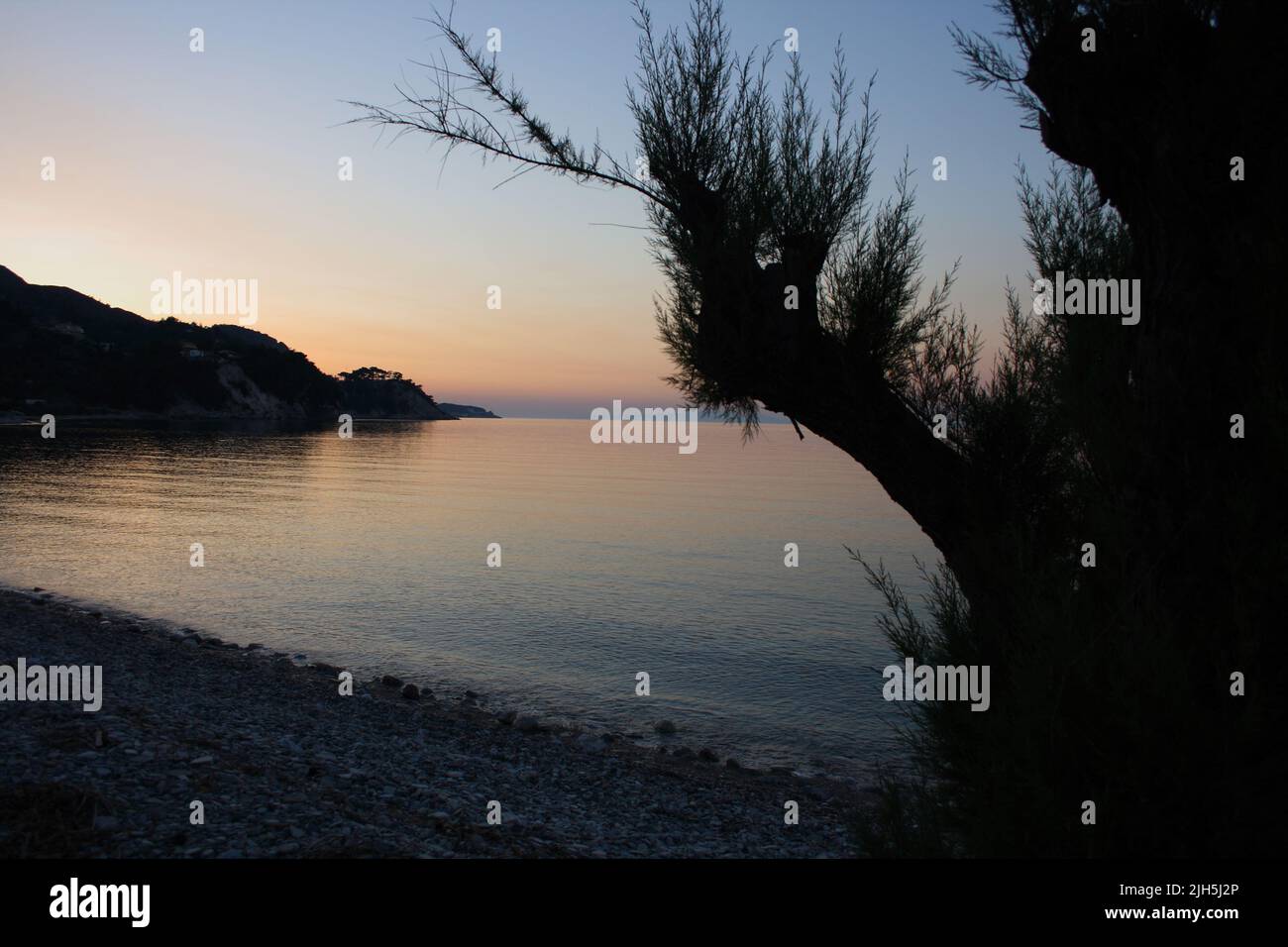 Sonnenuntergang Samos Griechenland/ Sundown Samos Greece Stock Photo ...