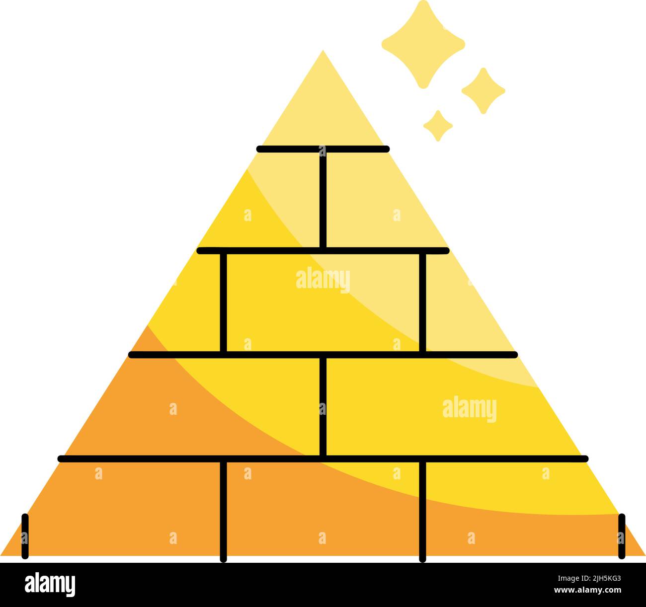 golden egyptian culture pyramid icon Stock Vector Image & Art - Alamy