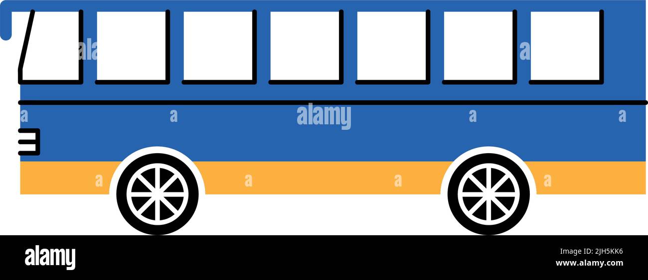 blue bus mean transport icon Stock Vector Image & Art - Alamy