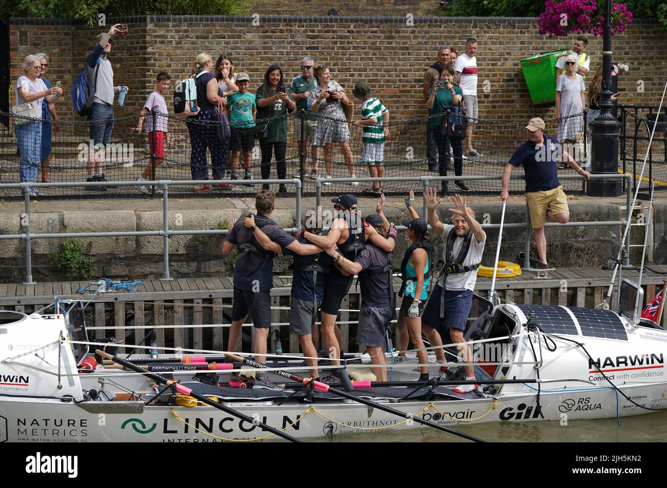 The crew from team Albatross (left to right) Edward Russell, Darren ...