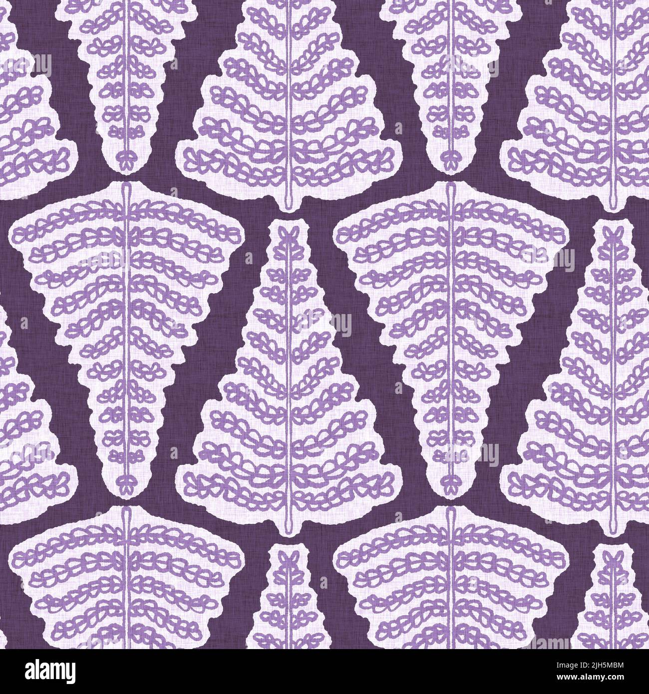 Gender neutral purple botanical foliage seamless raster background ...