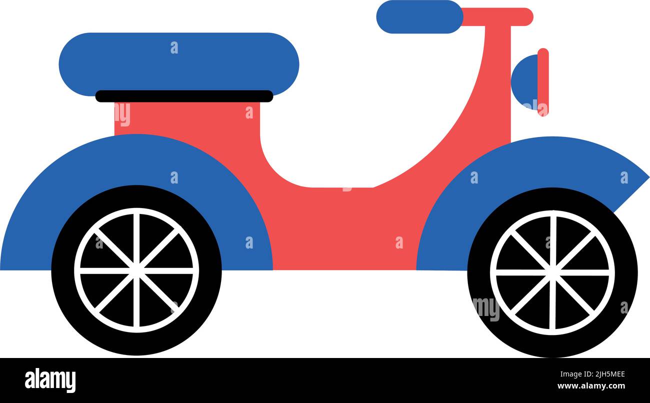 red motorcycle mean transport icon Stock Vector Image & Art - Alamy