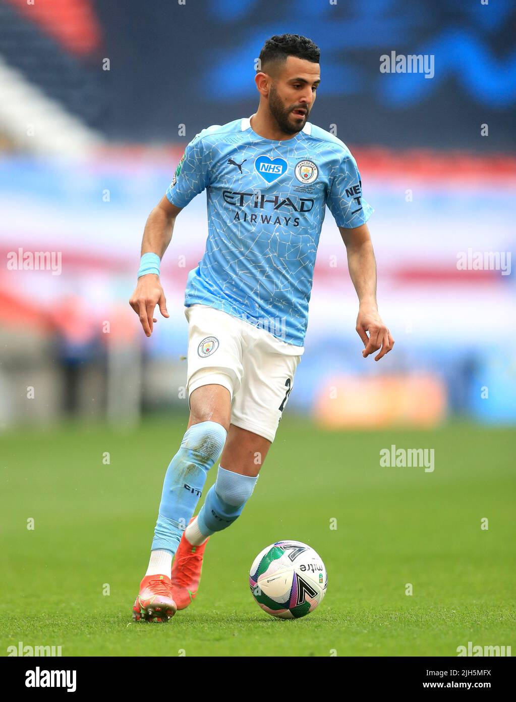 File photo dated 25-04-2021 of Manchester City's Riyad Mahrez ...