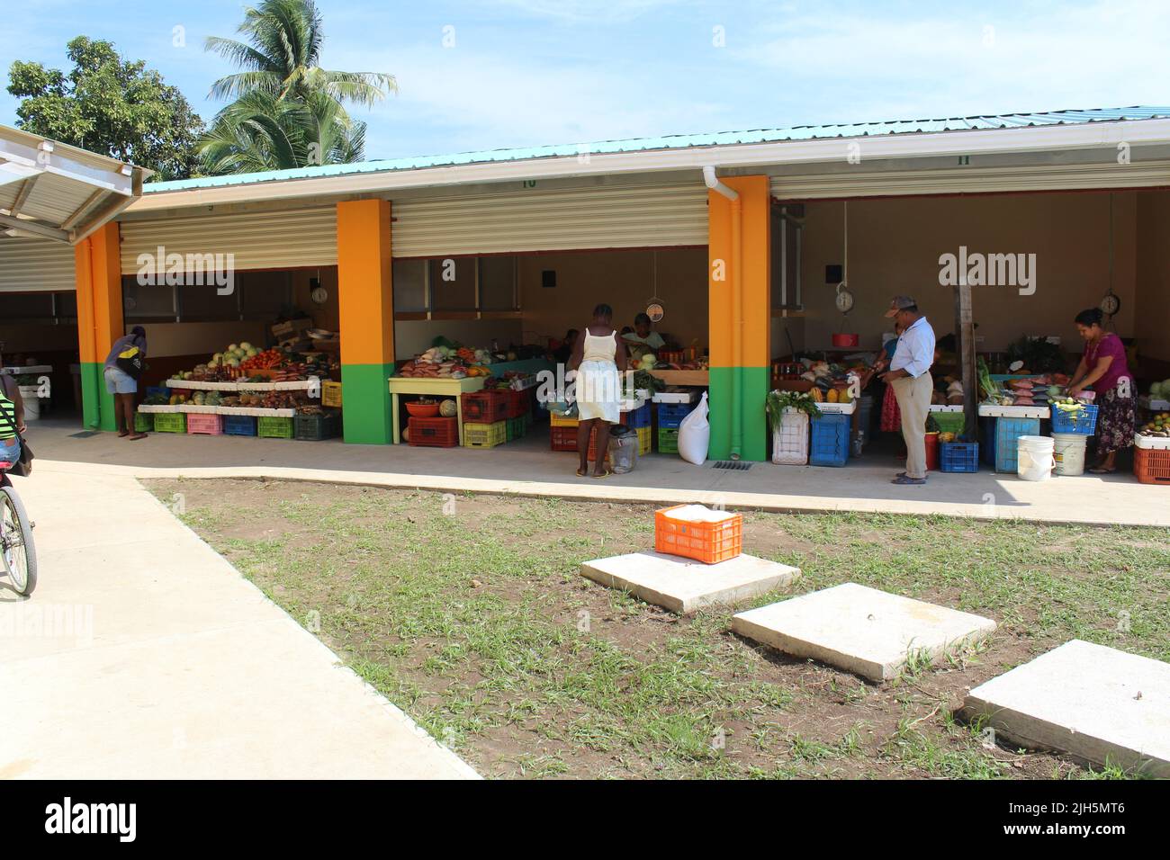 PUNTA GORDA, BELIZE - MARCH 10, 2016 New PG Veg Market - painted in ...