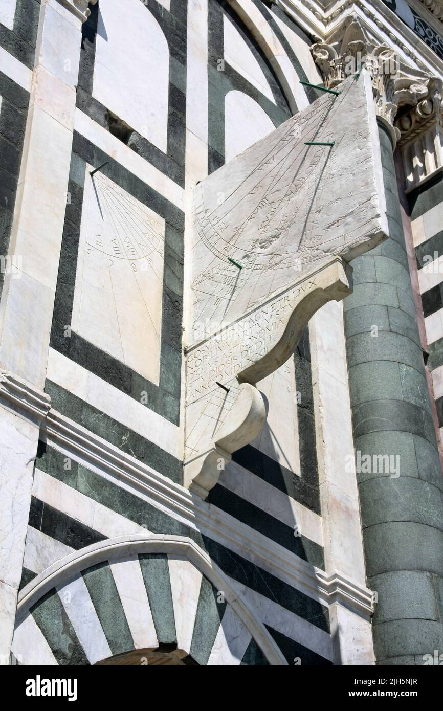 Basilica of Santa Maria Novella, with six-sundial complex, Florence ...