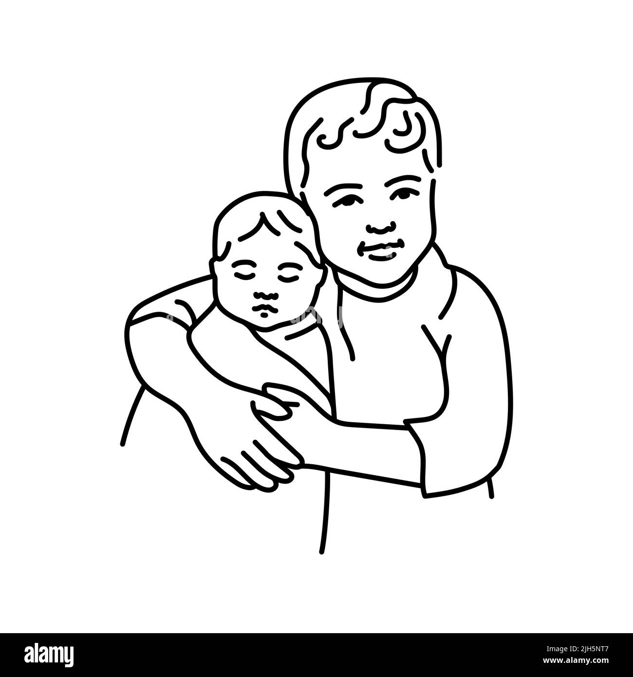 Brother Face Clipart Black And White