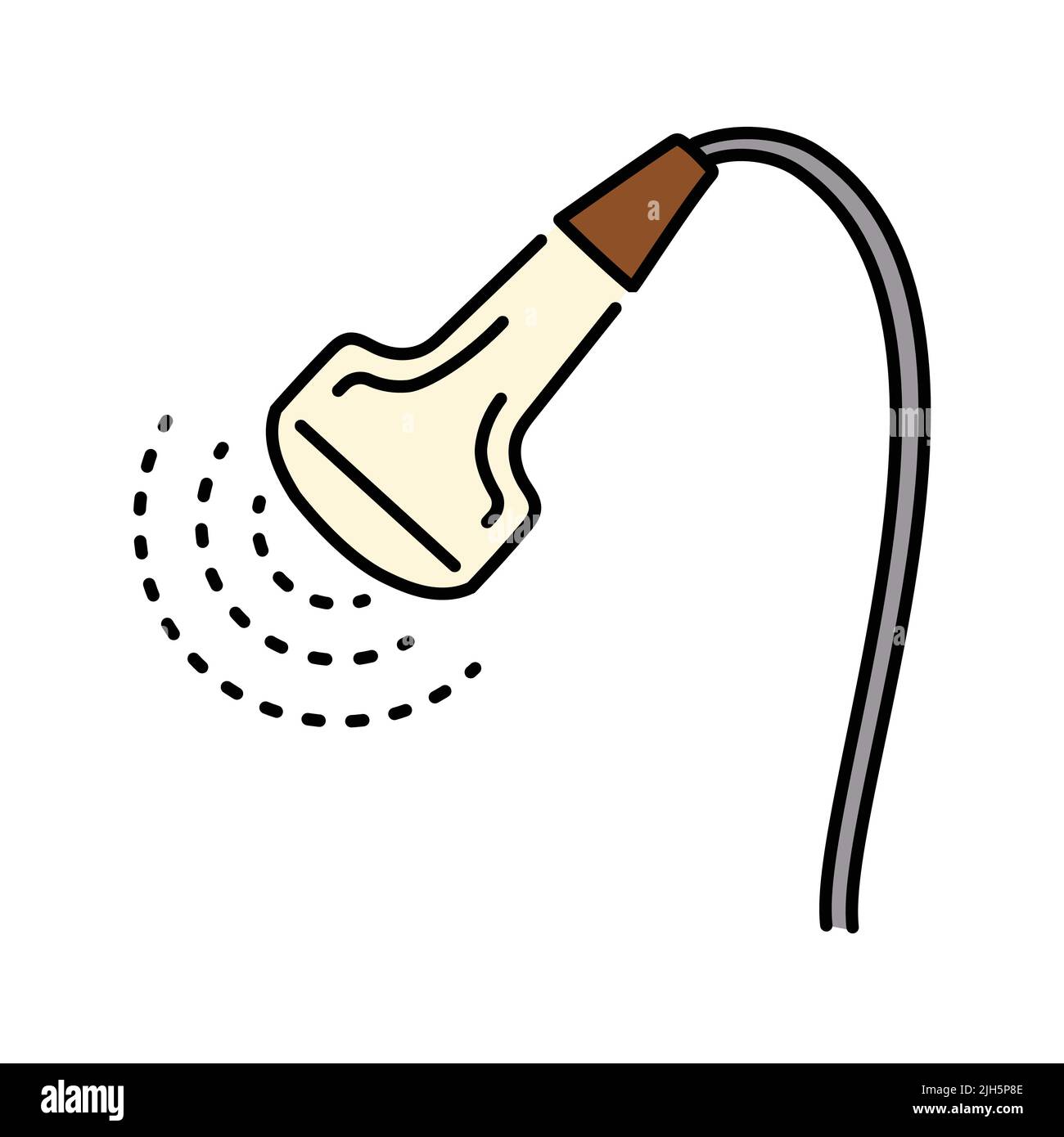 Ultrasound device color line illustration Stock Vector Image & Art - Alamy