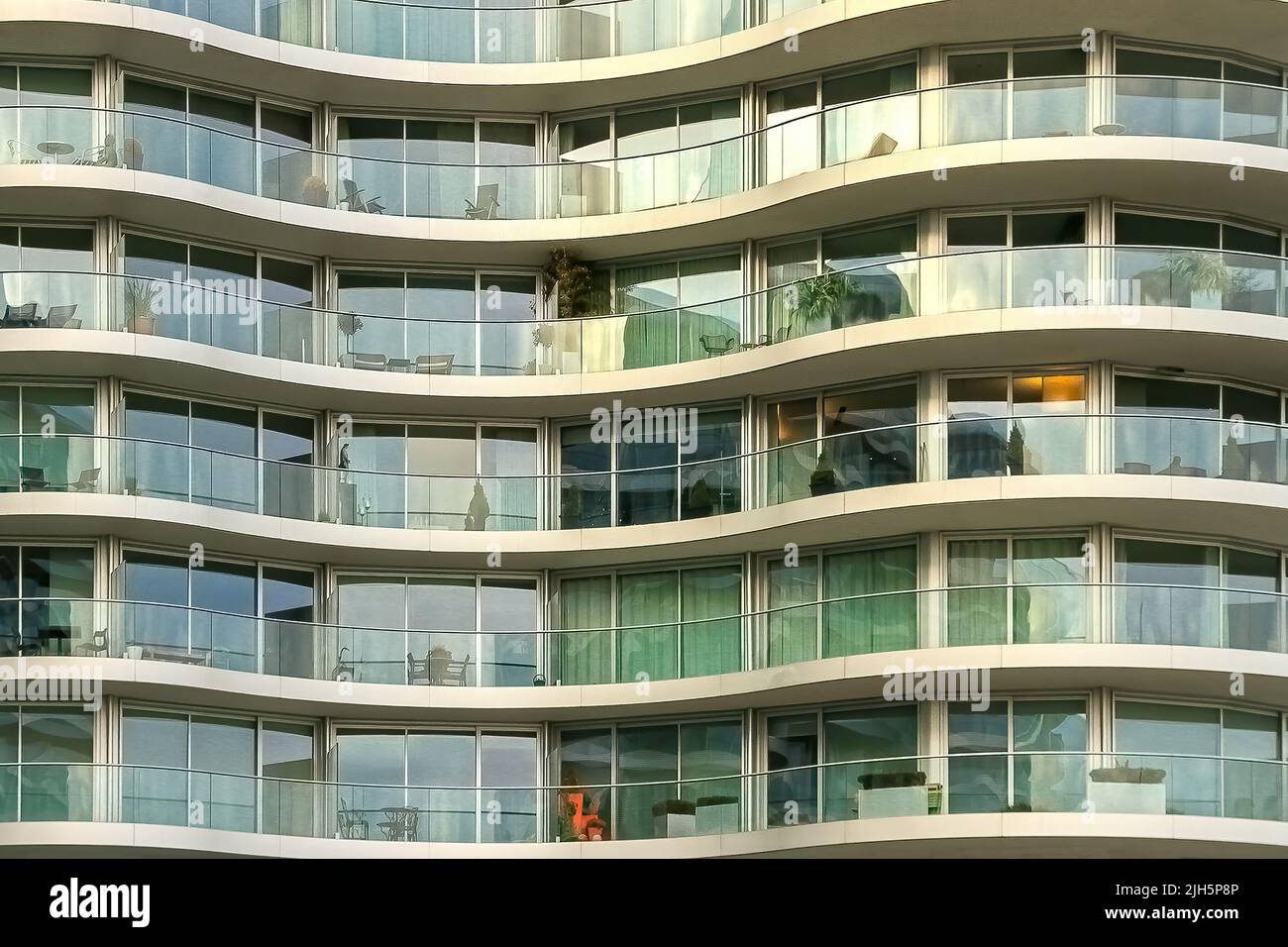 An image showing building symmetry along Riverside Walk, Vauxhall ...