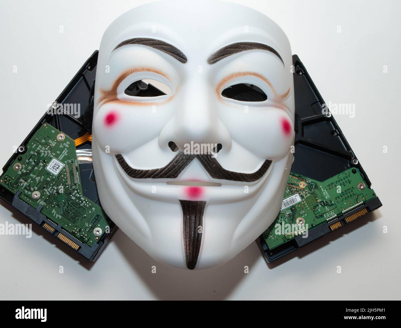 Guy Fawkes like Anonymous style hacker mask. Excellent imagery for ...