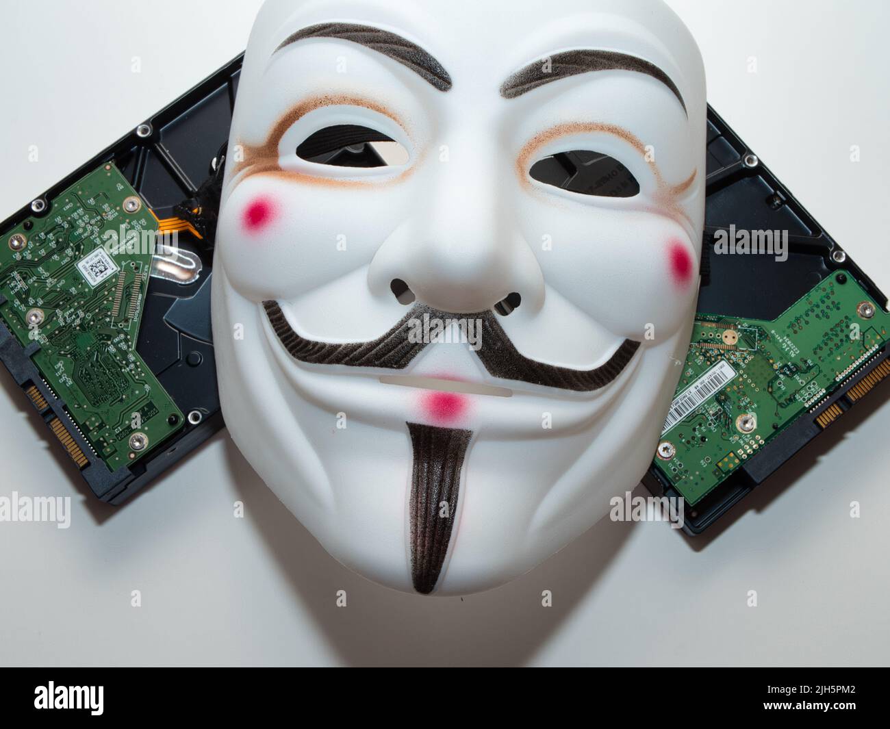 Guy Fawkes like Anonymous style hacker mask. Excellent imagery for ...