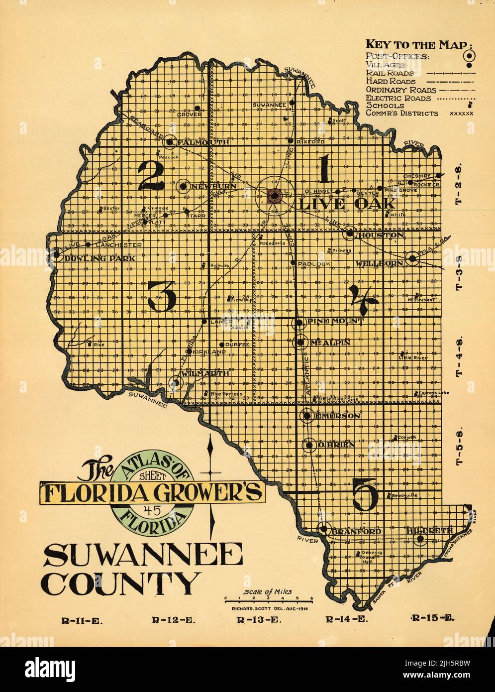 Map of suwannee hi-res stock photography and images - Alamy