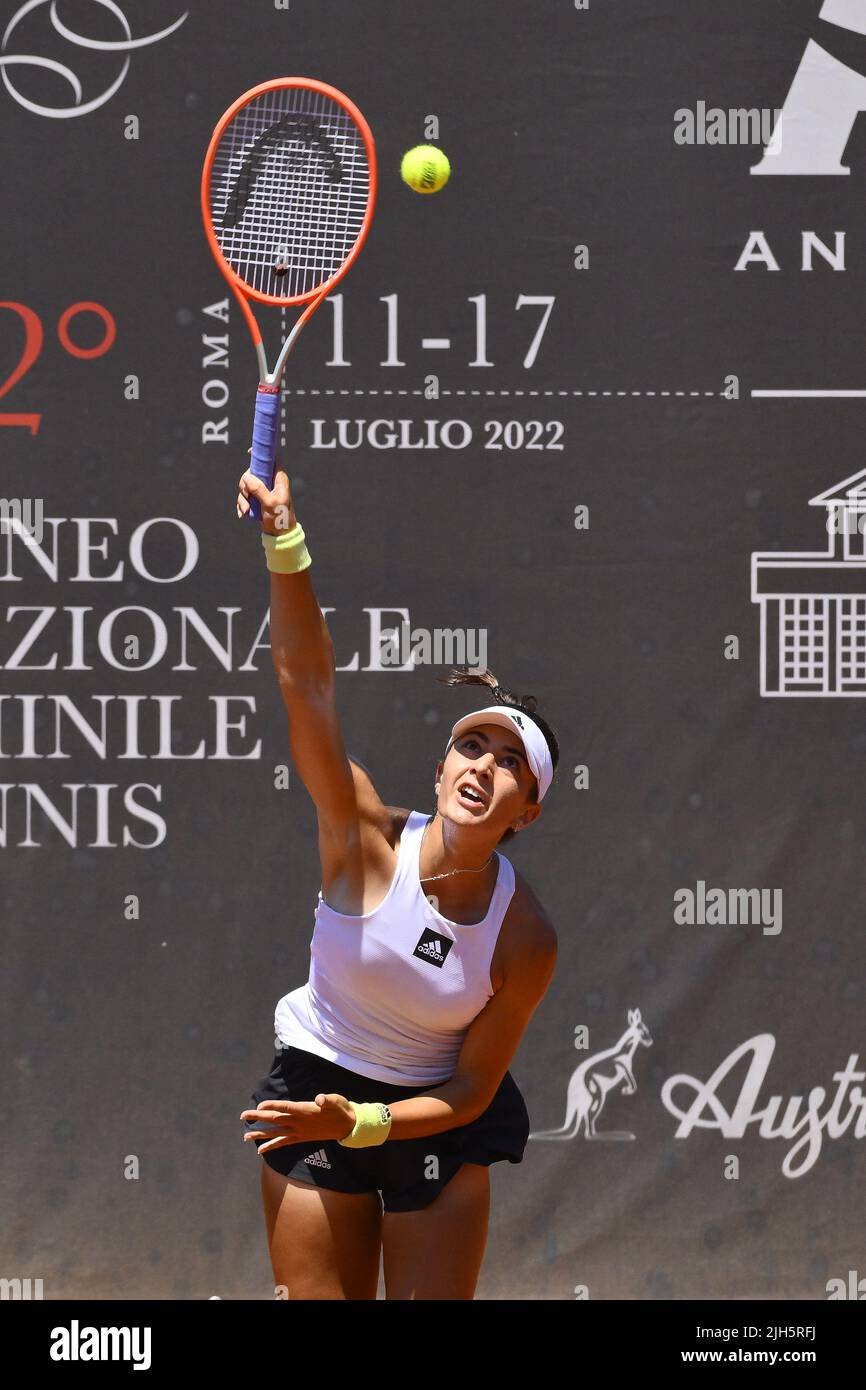 Rome, Italy. 15th July, 2022. Tara Wurth (CRO) vs Elina Avanesyan (RUS ...