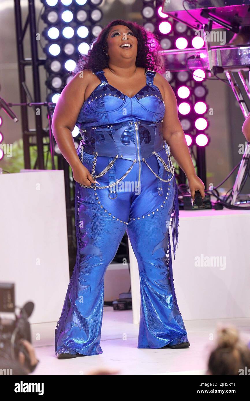 New York, NY, USA. 15th July, 2022. Lizzo on stage for NBC Today Show ...