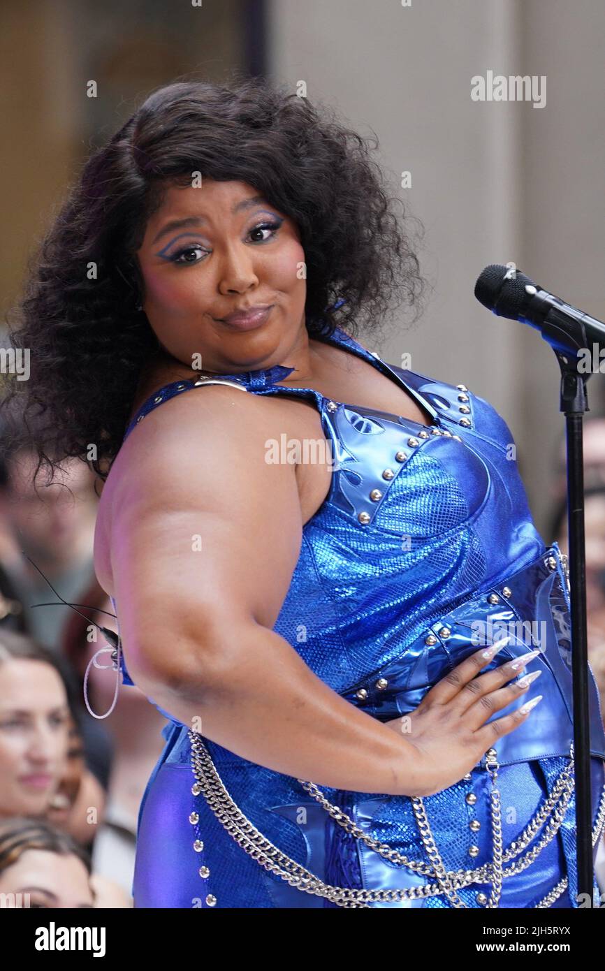 New York, NY, USA. 15th July, 2022. Lizzo on stage for NBC Today Show ...