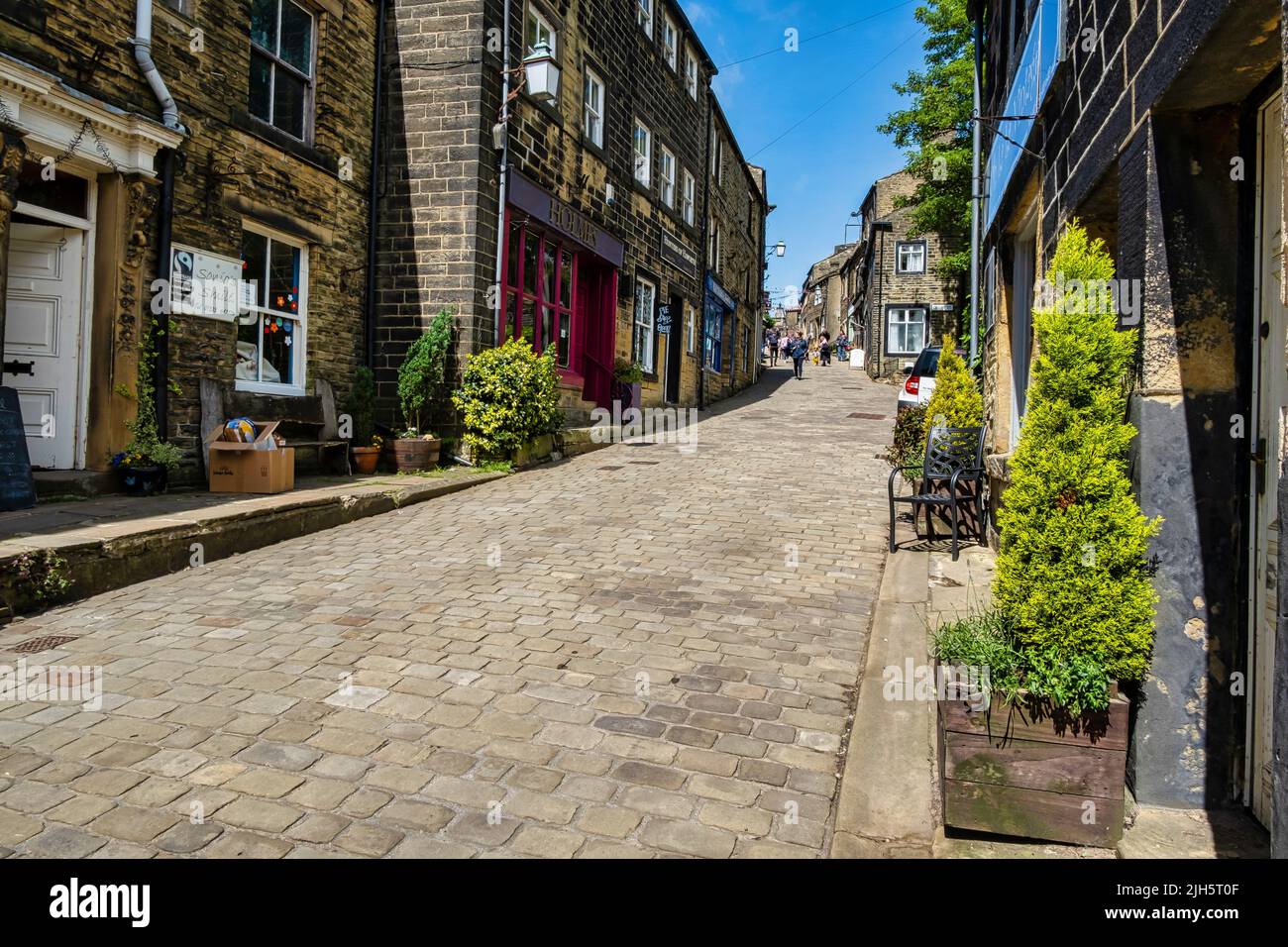 The Bronte village of Haworth, Keighley, West Yorkshire Stock Photo - Alamy