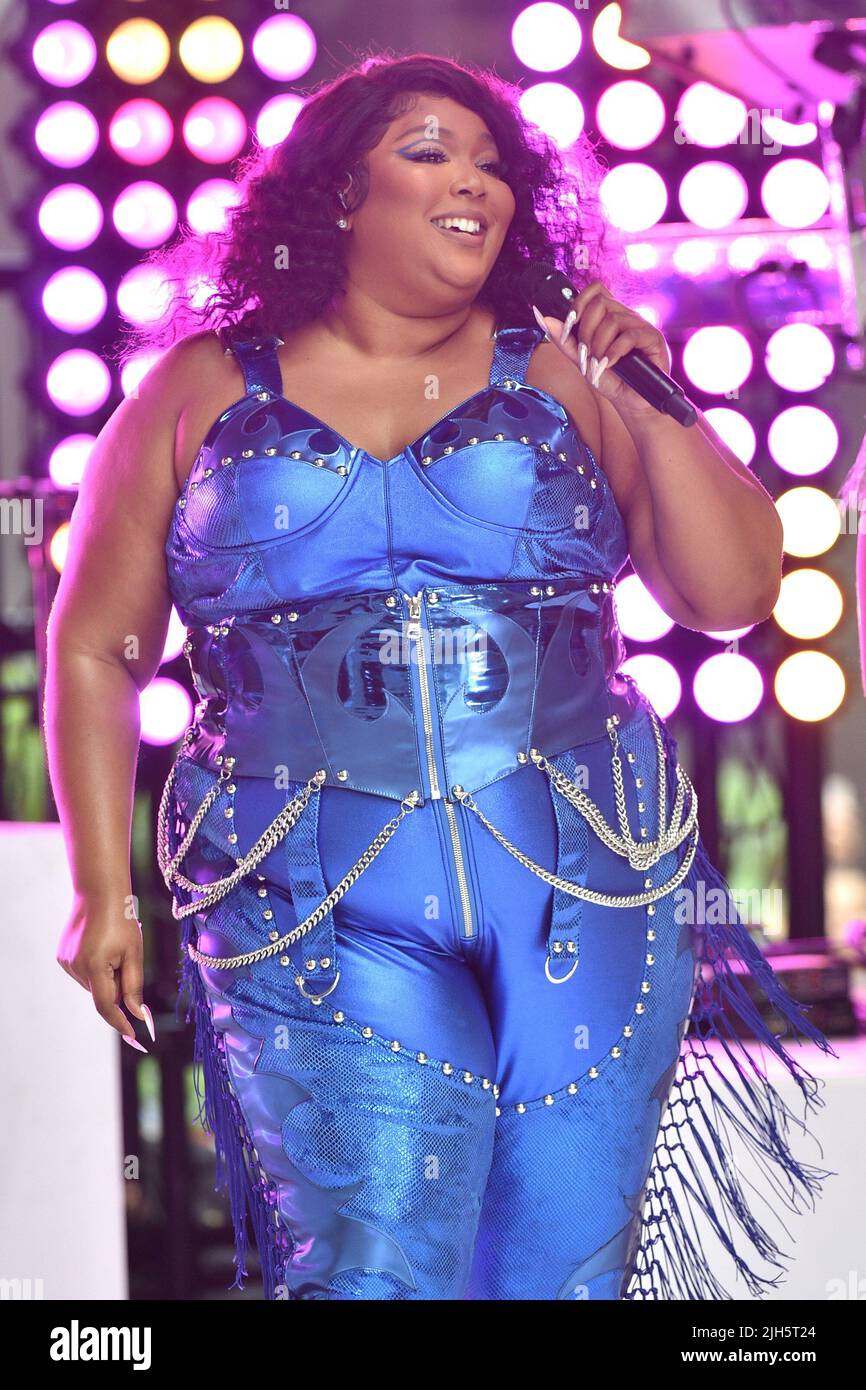New York, NY, USA. 15th July, 2022. Lizzo on stage for NBC Today Show ...