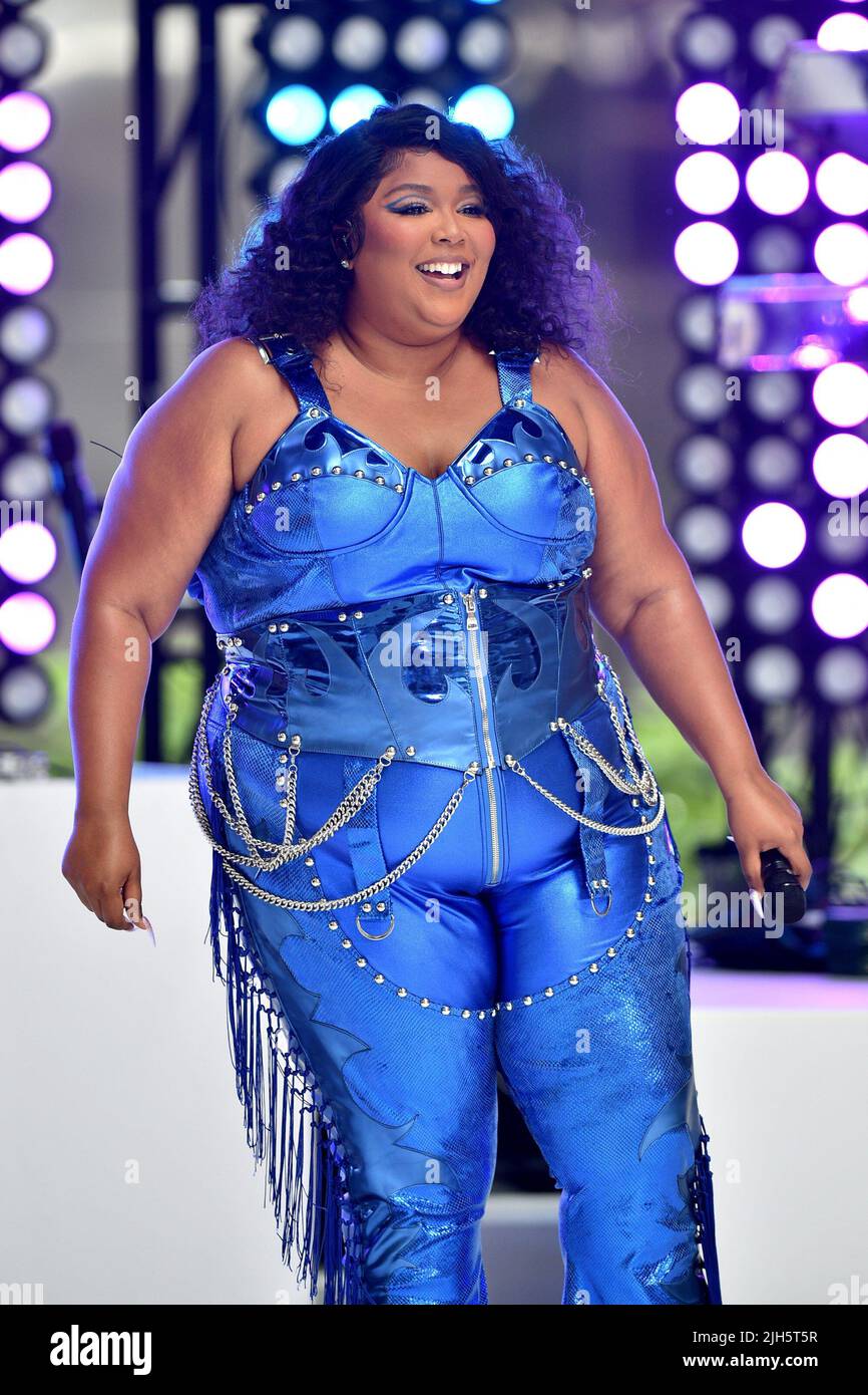 New York, NY, USA. 15th July, 2022. Lizzo on stage for NBC Today Show ...