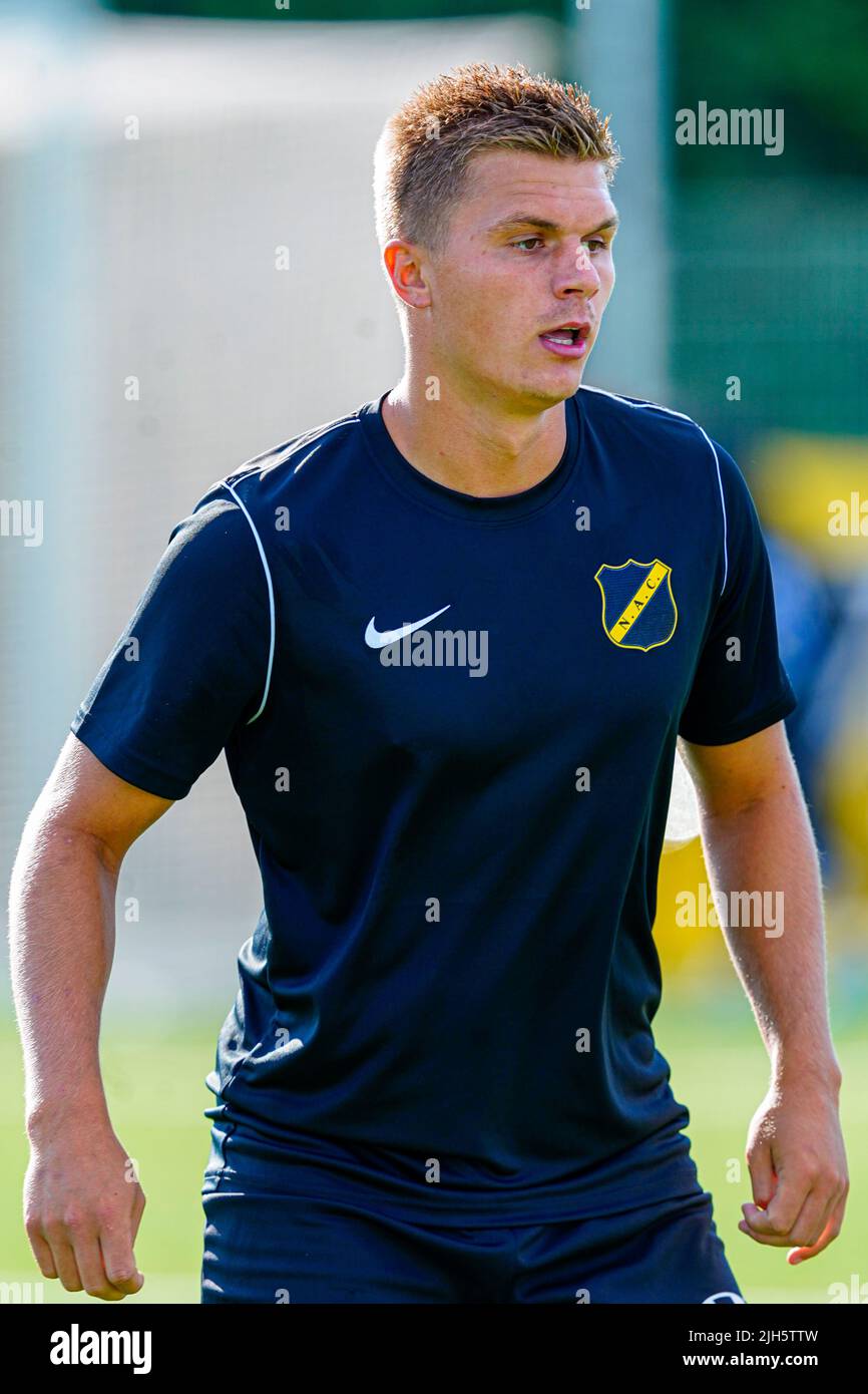 BREDA, NETHERLANDS - JULY 15: Alex Plat of NAC Breda during the pre ...
