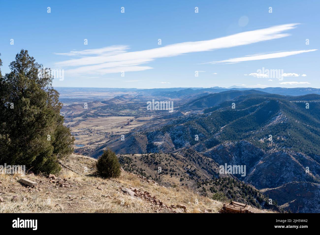 The view from the top of Mount Morrison in Denver, Colorado The view ...