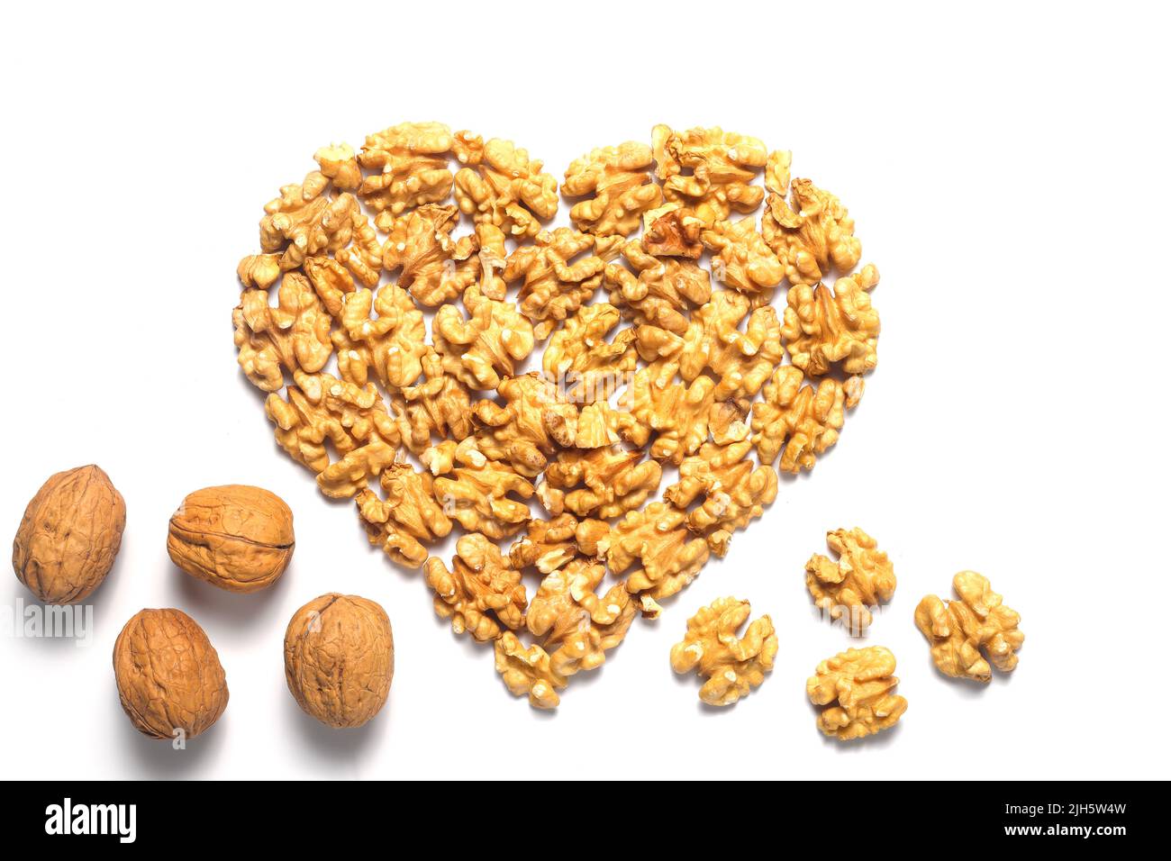 Walnut heart Cut Out Stock Images & Pictures - Alamy