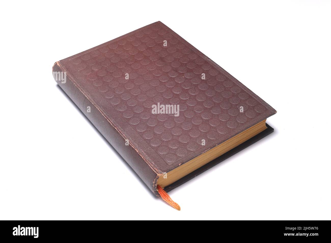 Old Brown book isolated on white background. close up book Stock Photo ...