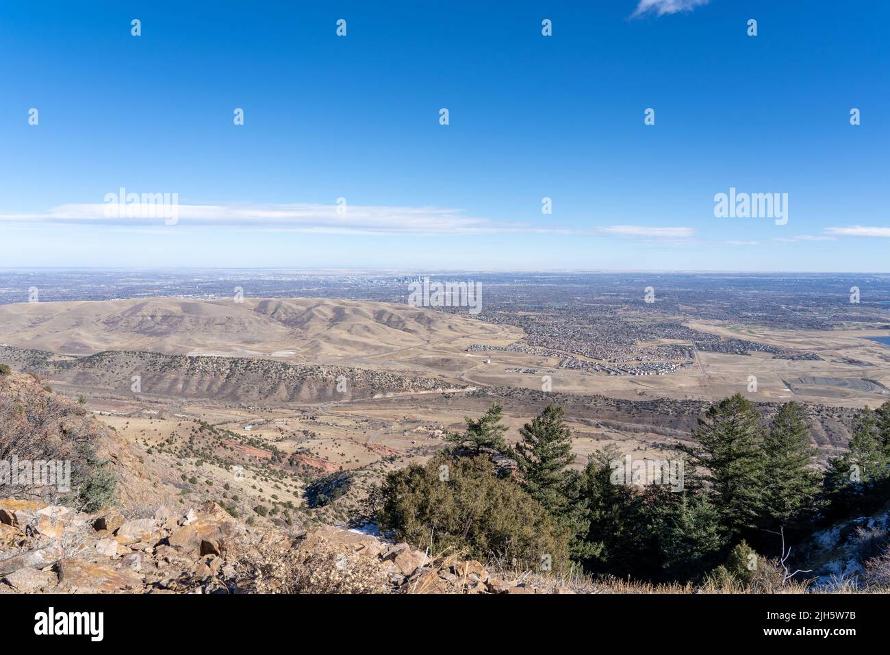 The view from the top of Mount Morrison in Denver, Colorado The view ...