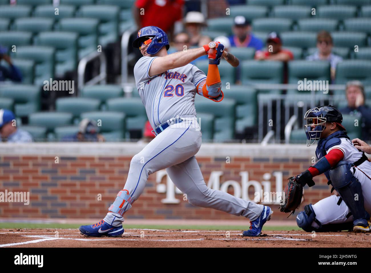 ATLANTA, GA - JULY 13: New York Mets first baseman Pete Alonso (20 ...