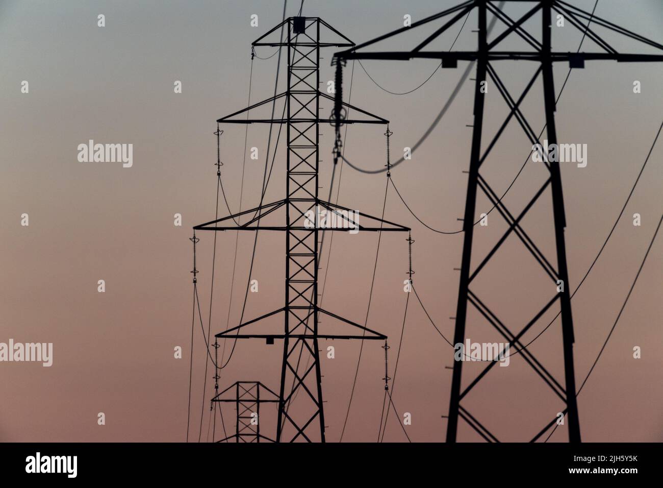 Poland high voltage lines hi-res stock photography and images - Alamy