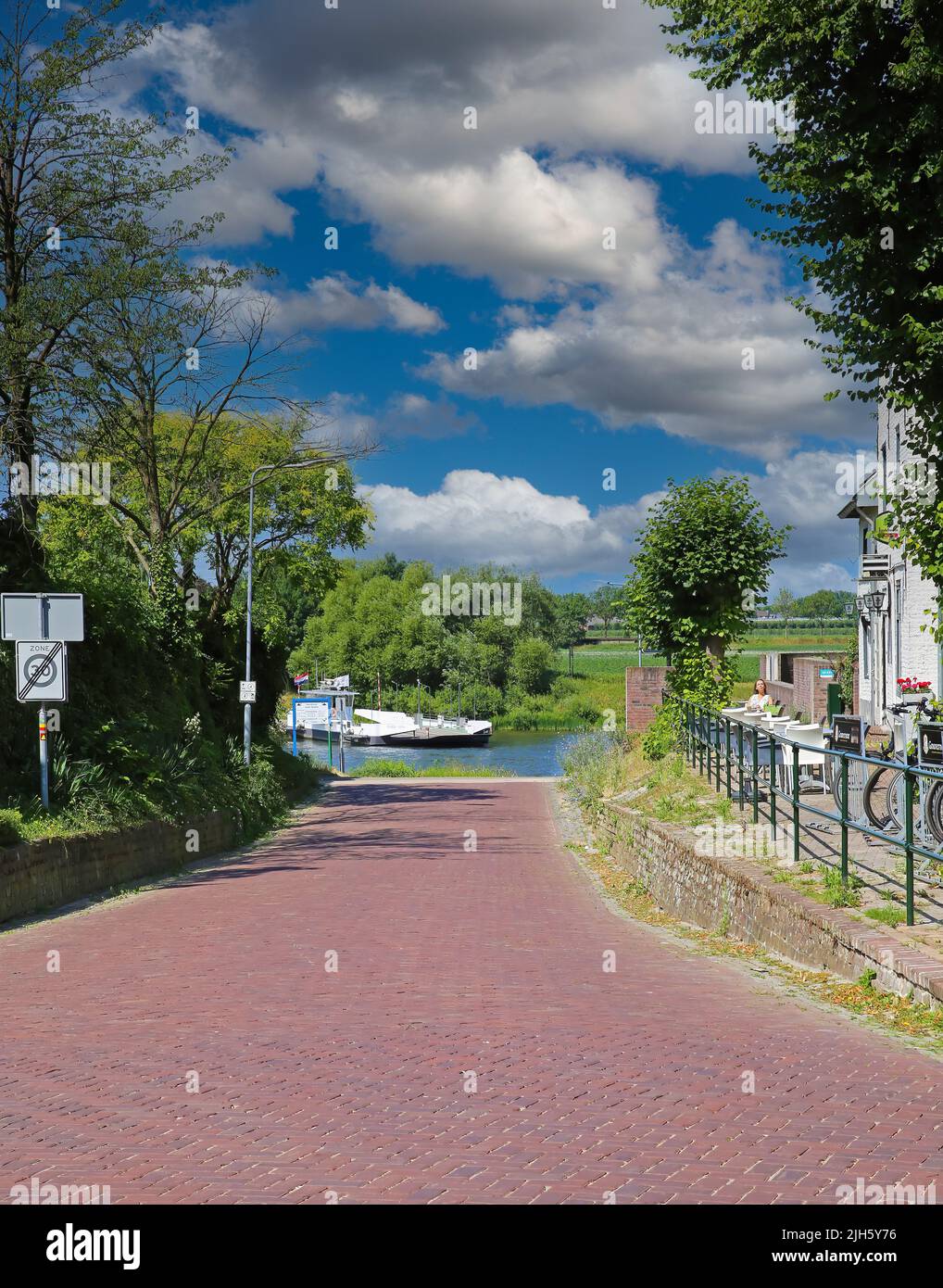 Venlo (Steyl), Netherlands - July 9. 2022: Red paved road in dutch ...