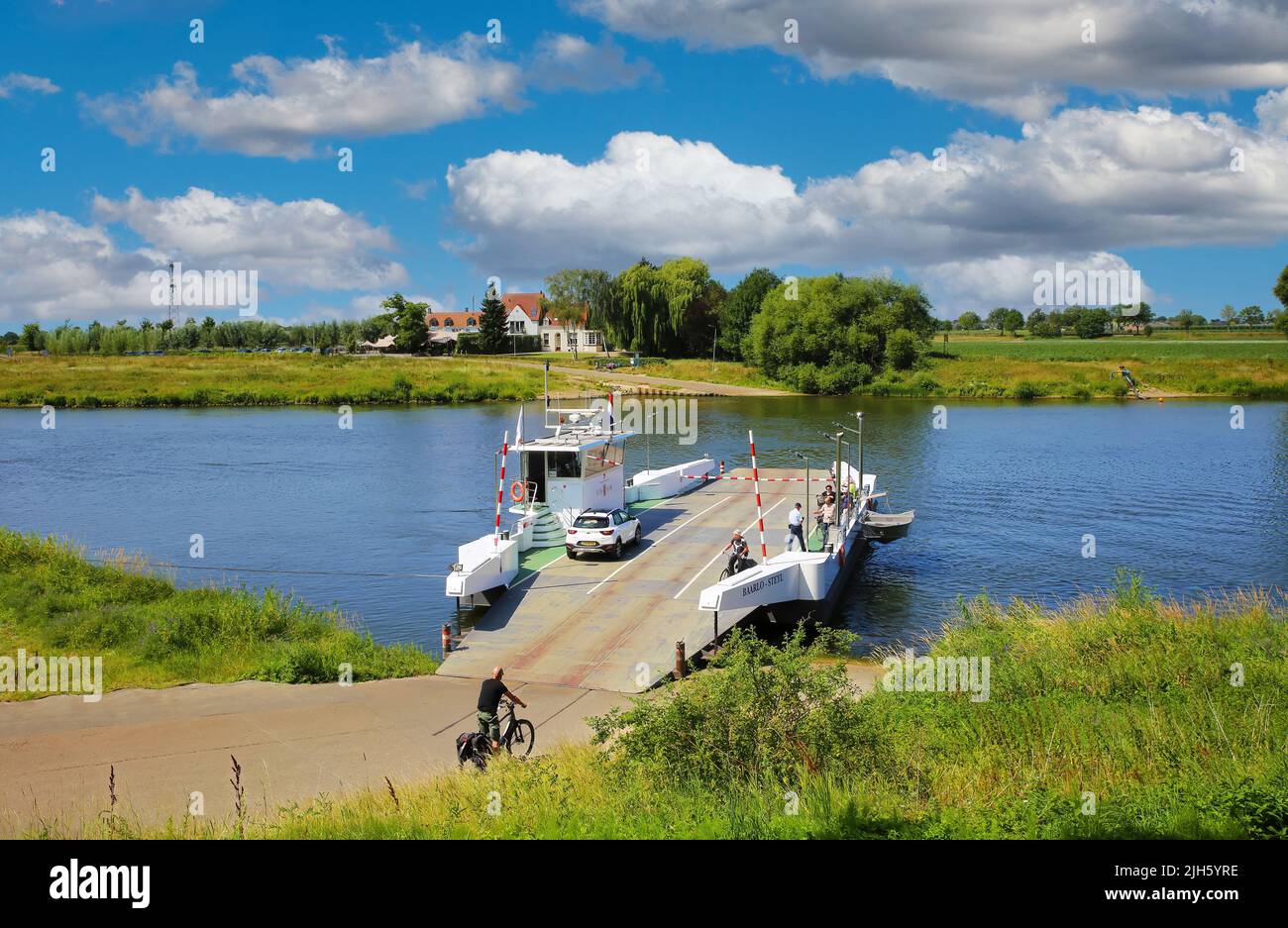 Venlo (Steyl), Netherlands - July 9. 2022: Beautiful rural river Maas ...