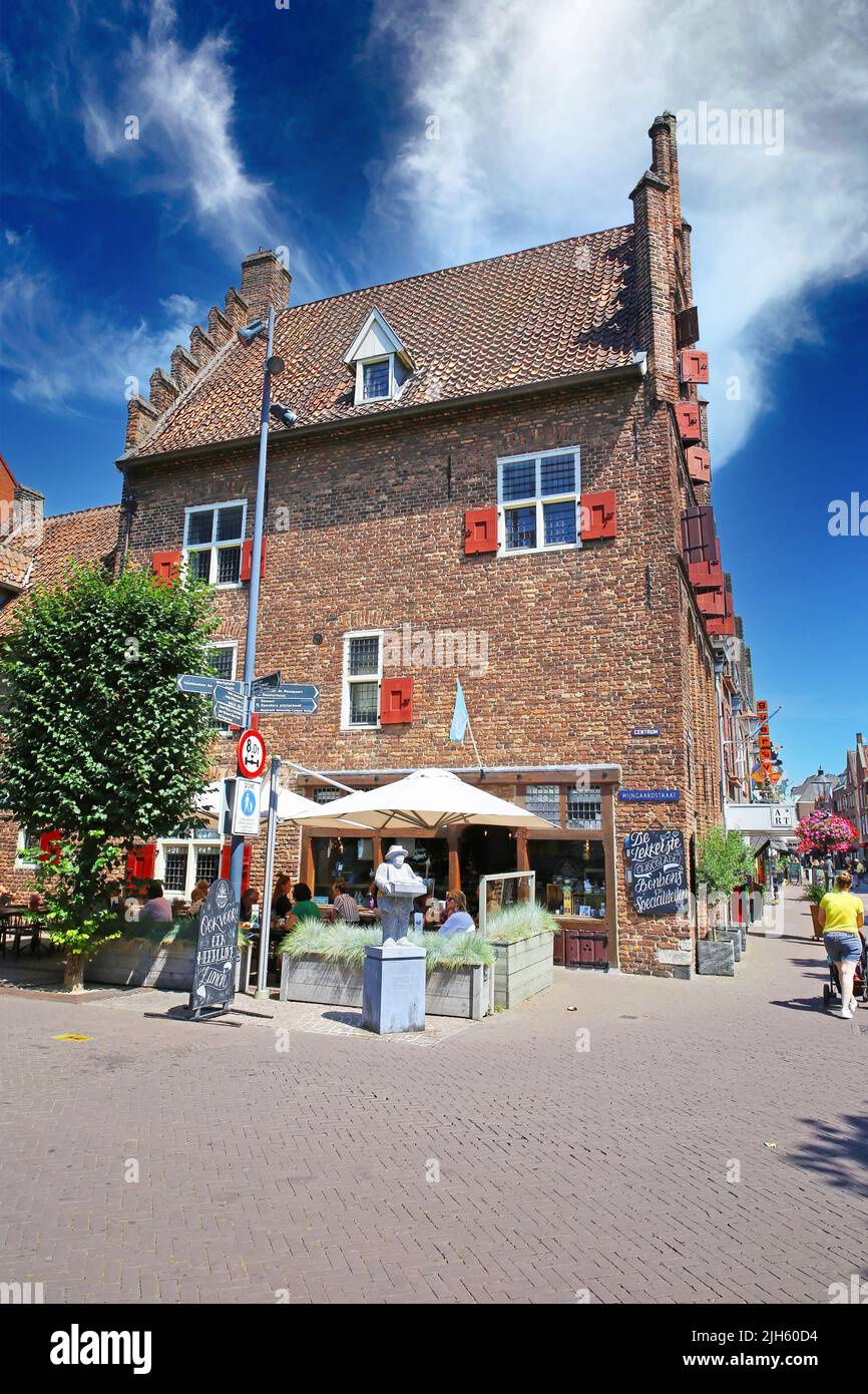 Venlo (Romerhuis), Netherlands - July 9. 2022: Beautiful square with ...