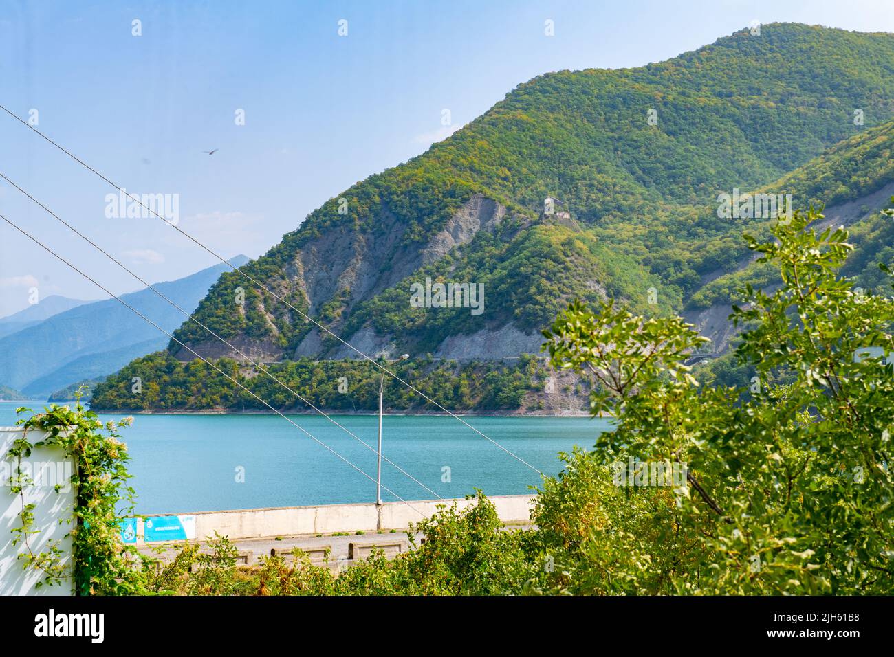 picturesque nature of mountains and reservoirs in georgia Stock Photo ...