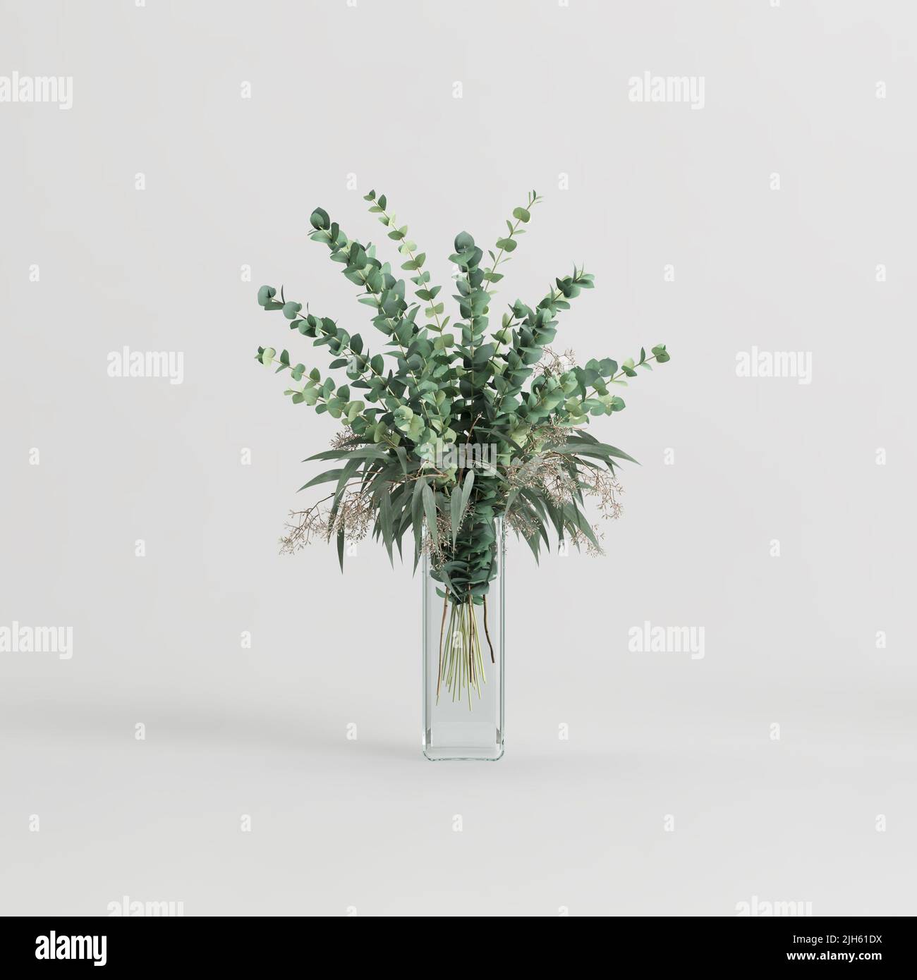 3d illustration of decorative vase inside isolated on white background ...