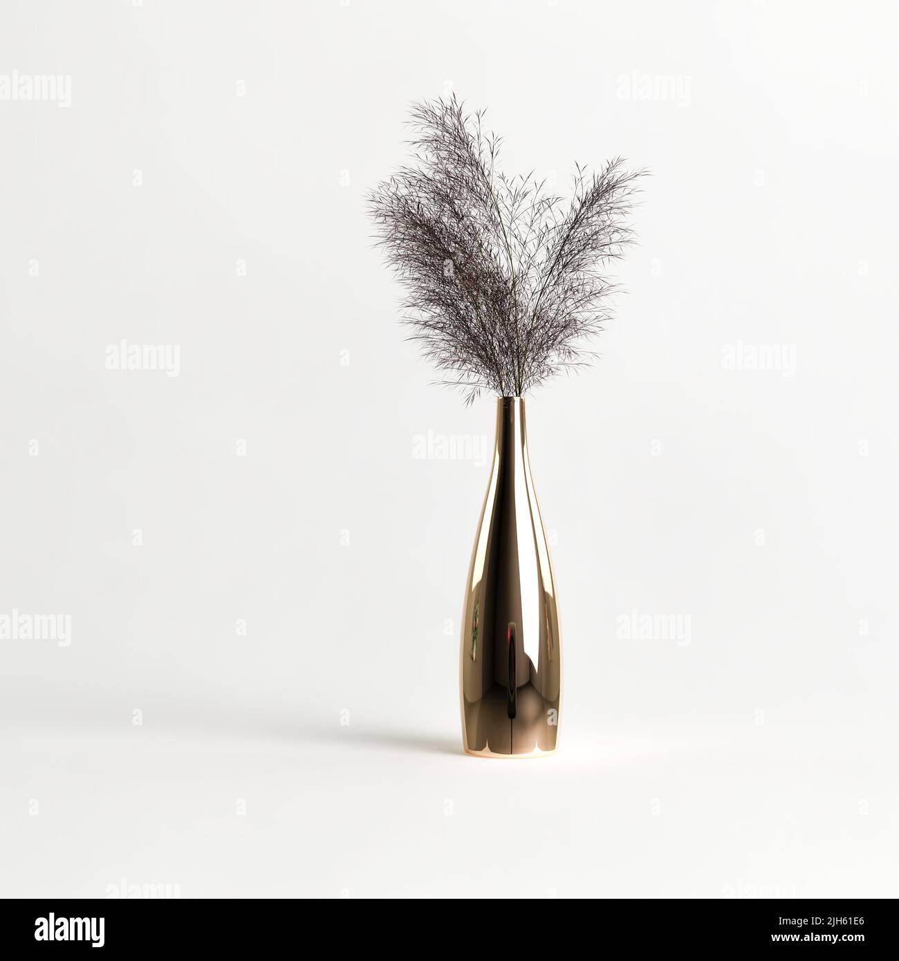 3d illustration of decorative vase inside isolated on white background ...