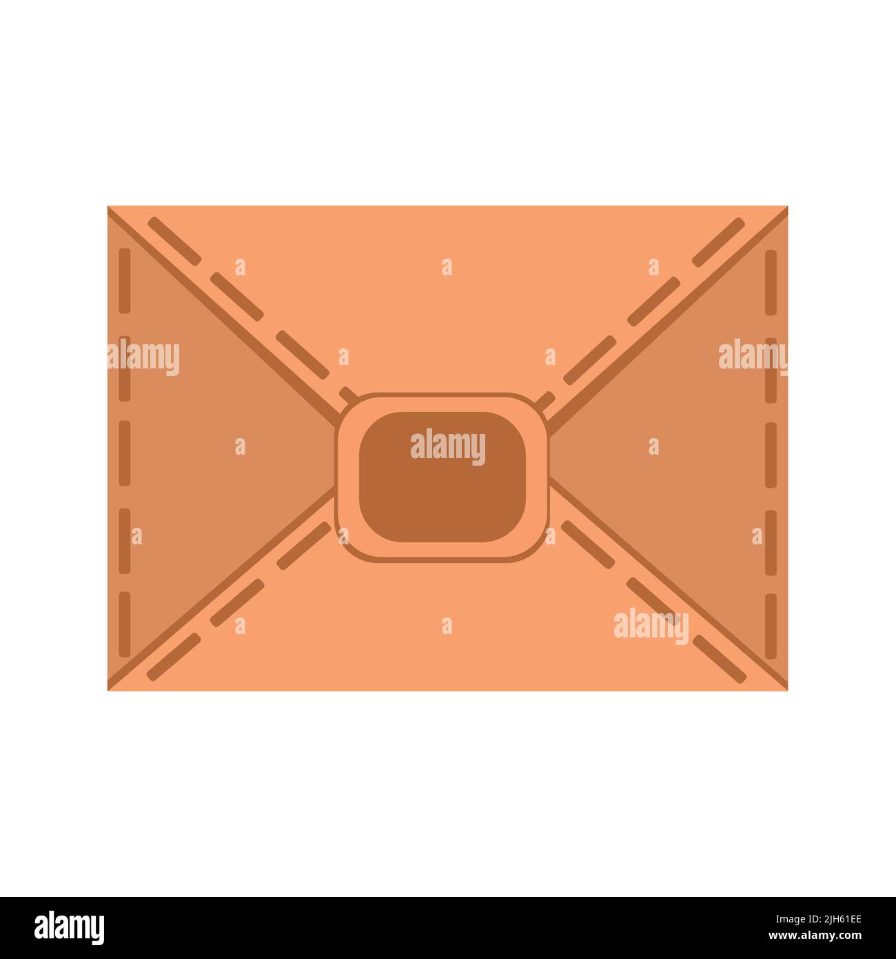 Vector illustration of the envelope icon. Letter with seal, vector ...