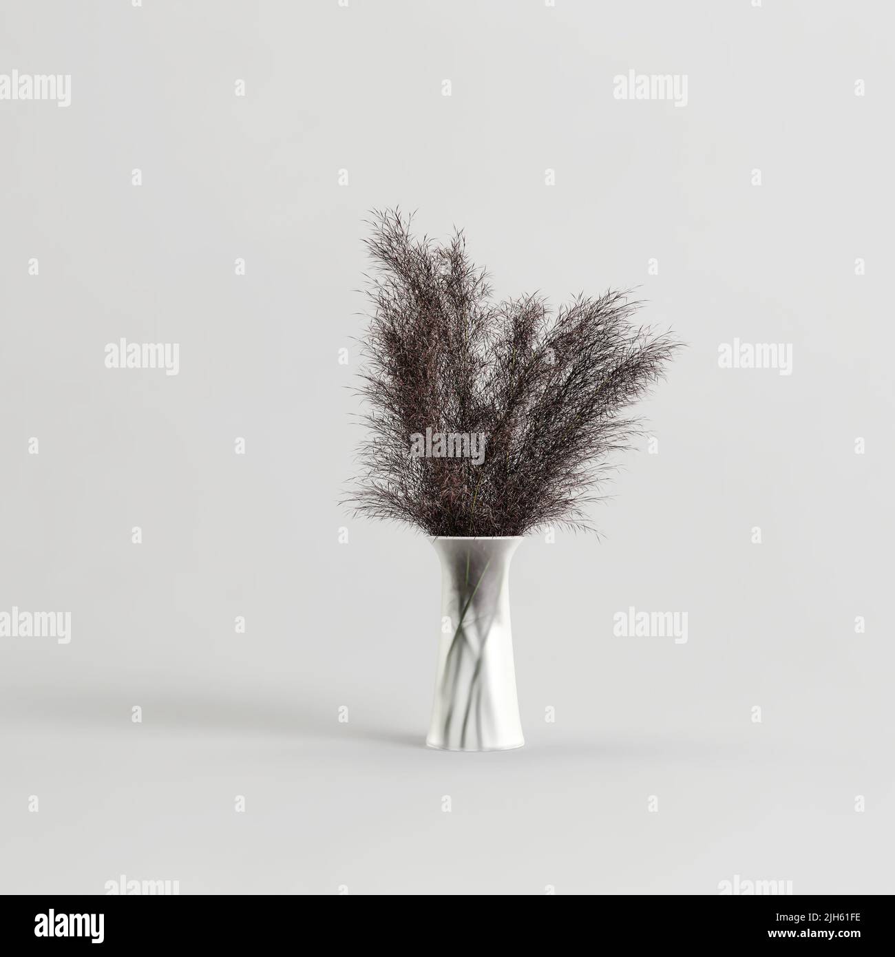 3d illustration of decorative vase inside isolated on white background ...