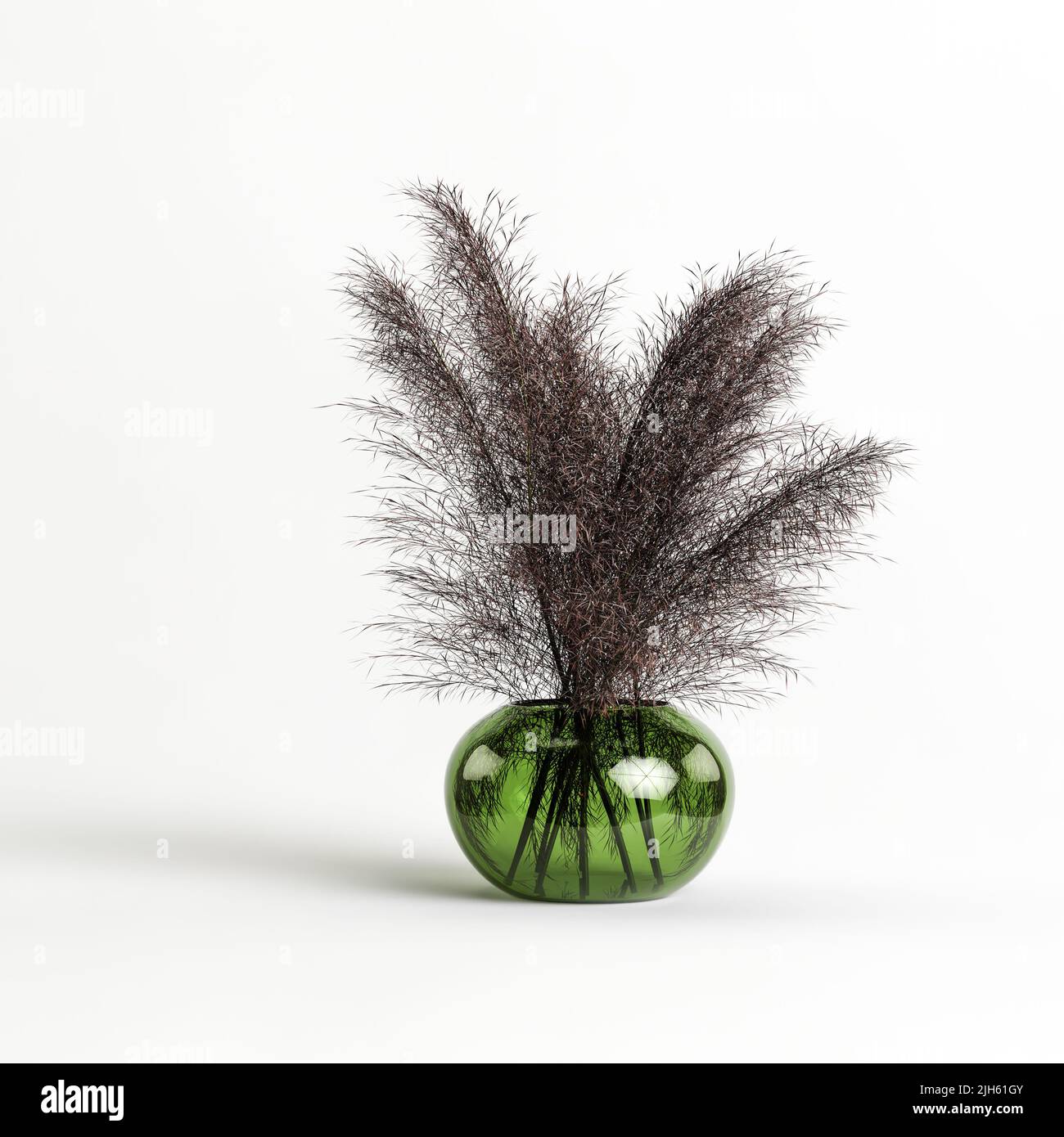 3d illustration of decorative vase inside isolated on white background ...