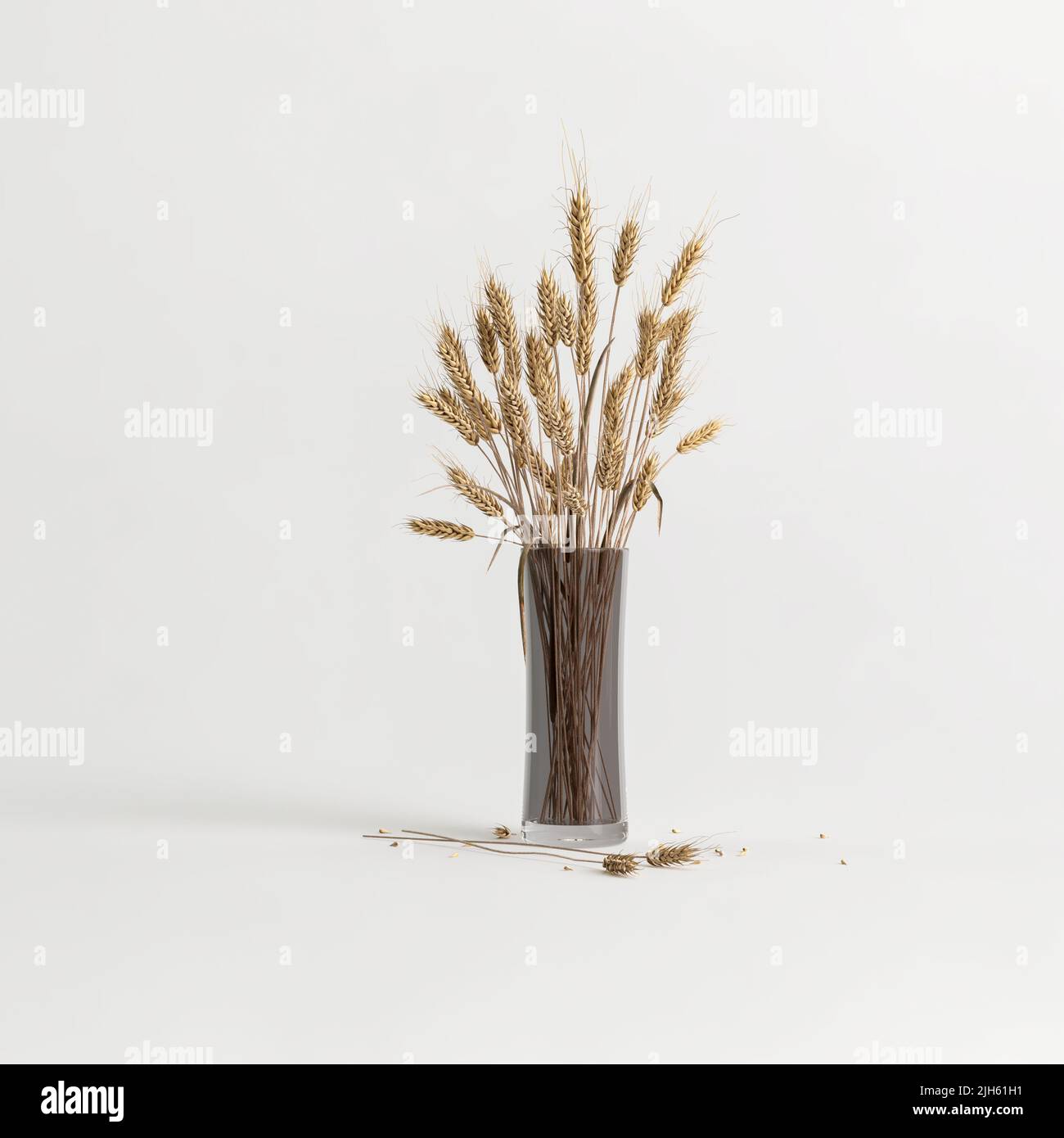 3d illustration of decorative vase inside isolated on white background ...