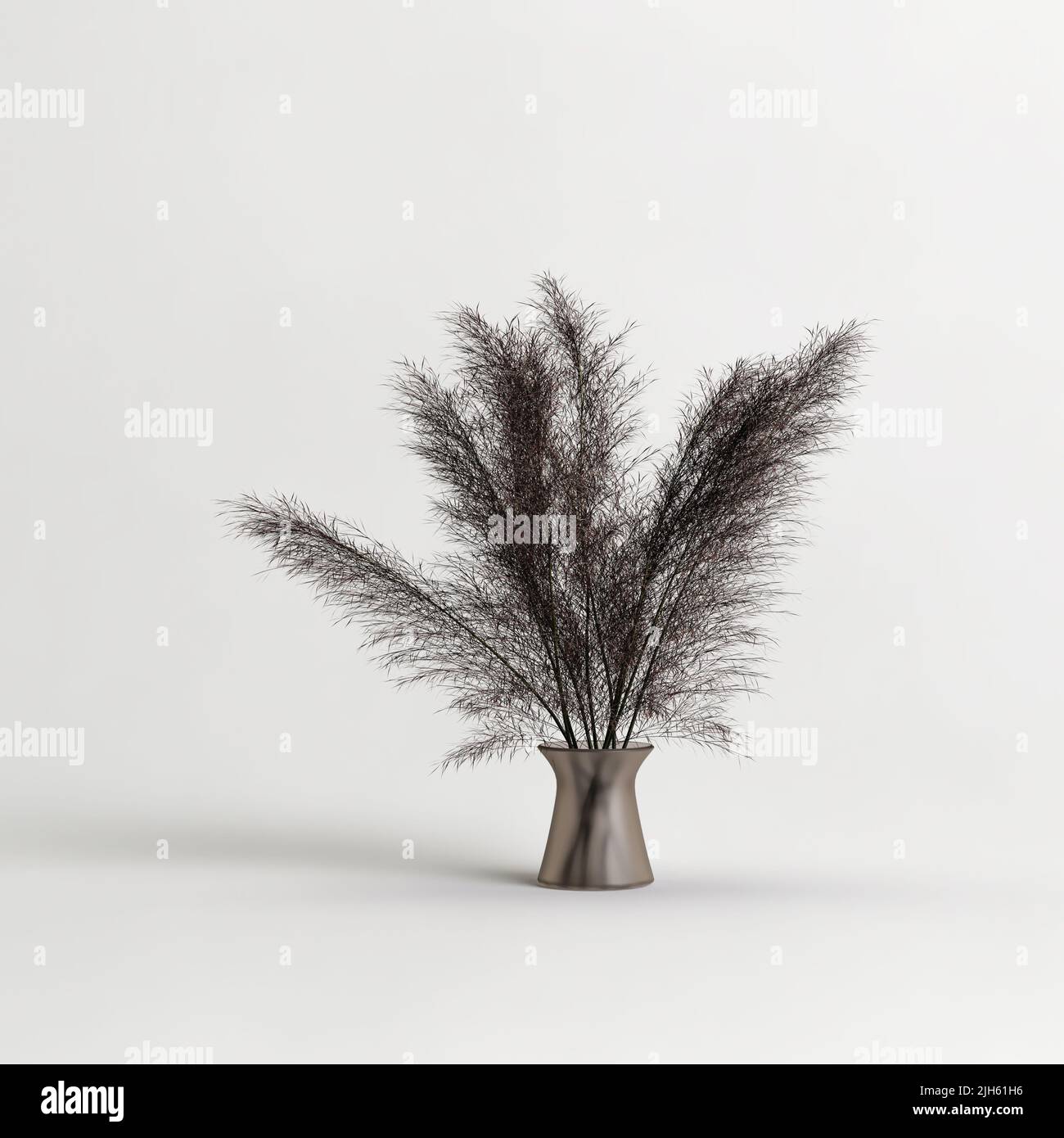 3d illustration of decorative vase inside isolated on white background ...