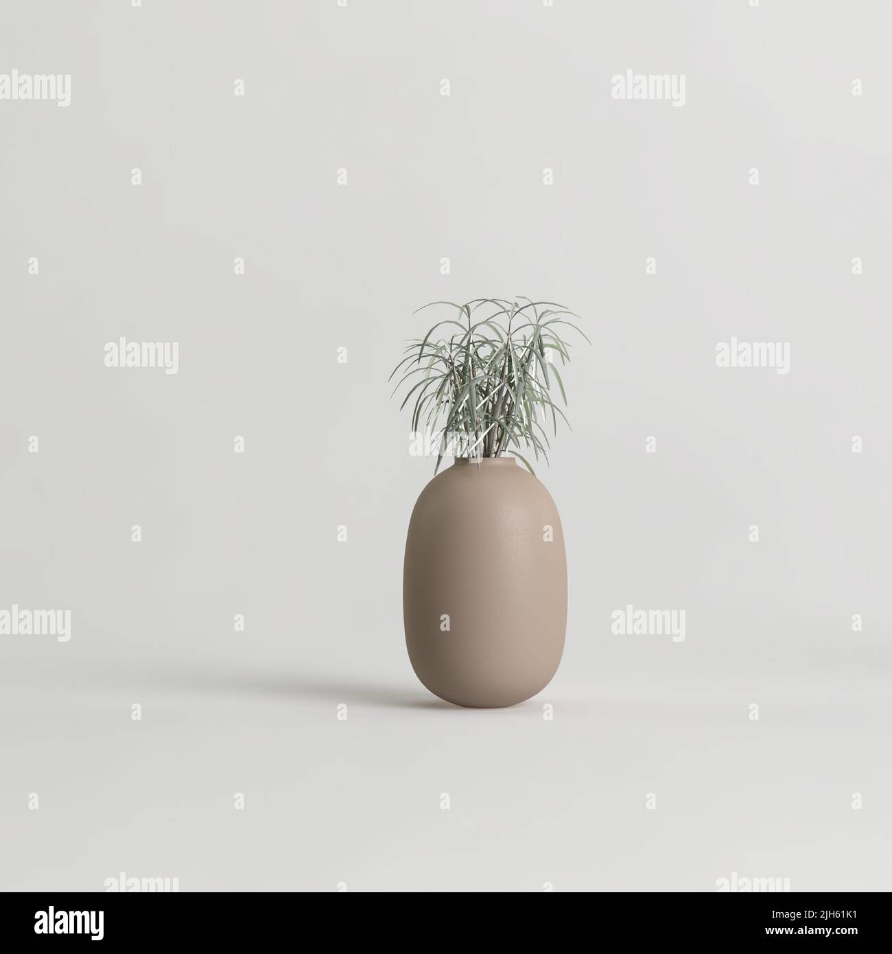 3d illustration of decorative vase inside isolated on white background ...