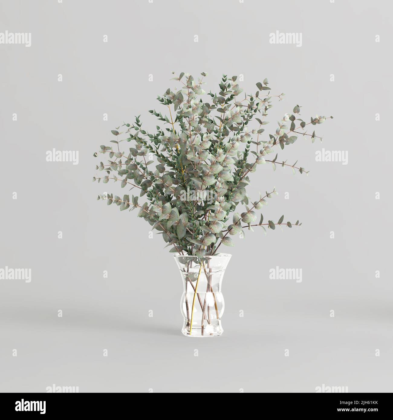 3d illustration of decorative vase inside isolated on white background ...