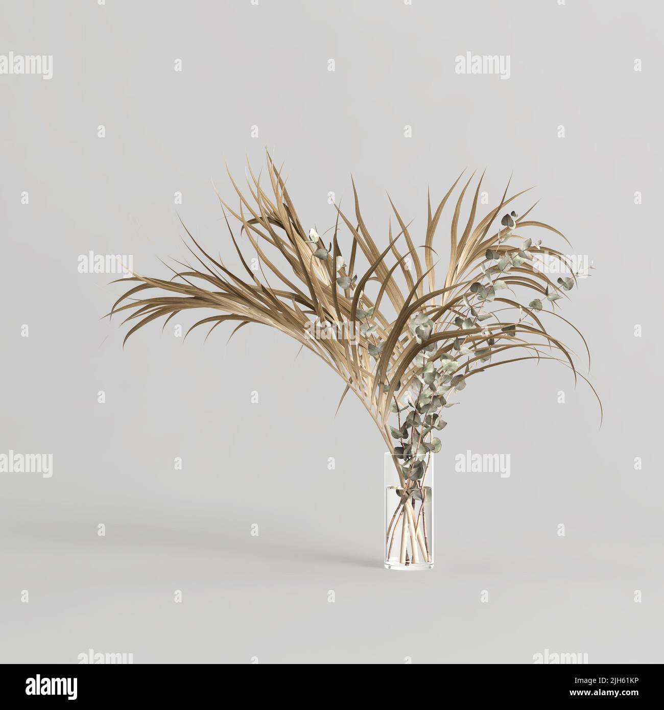 3d illustration of decorative vase inside isolated on white background ...