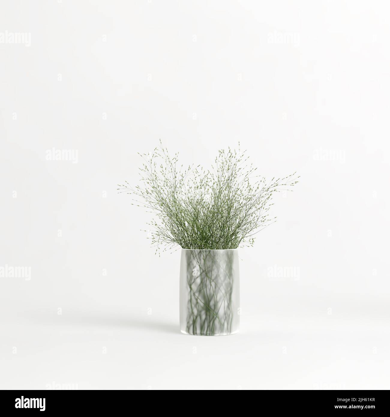 3d illustration of decorative vase inside isolated on white background ...