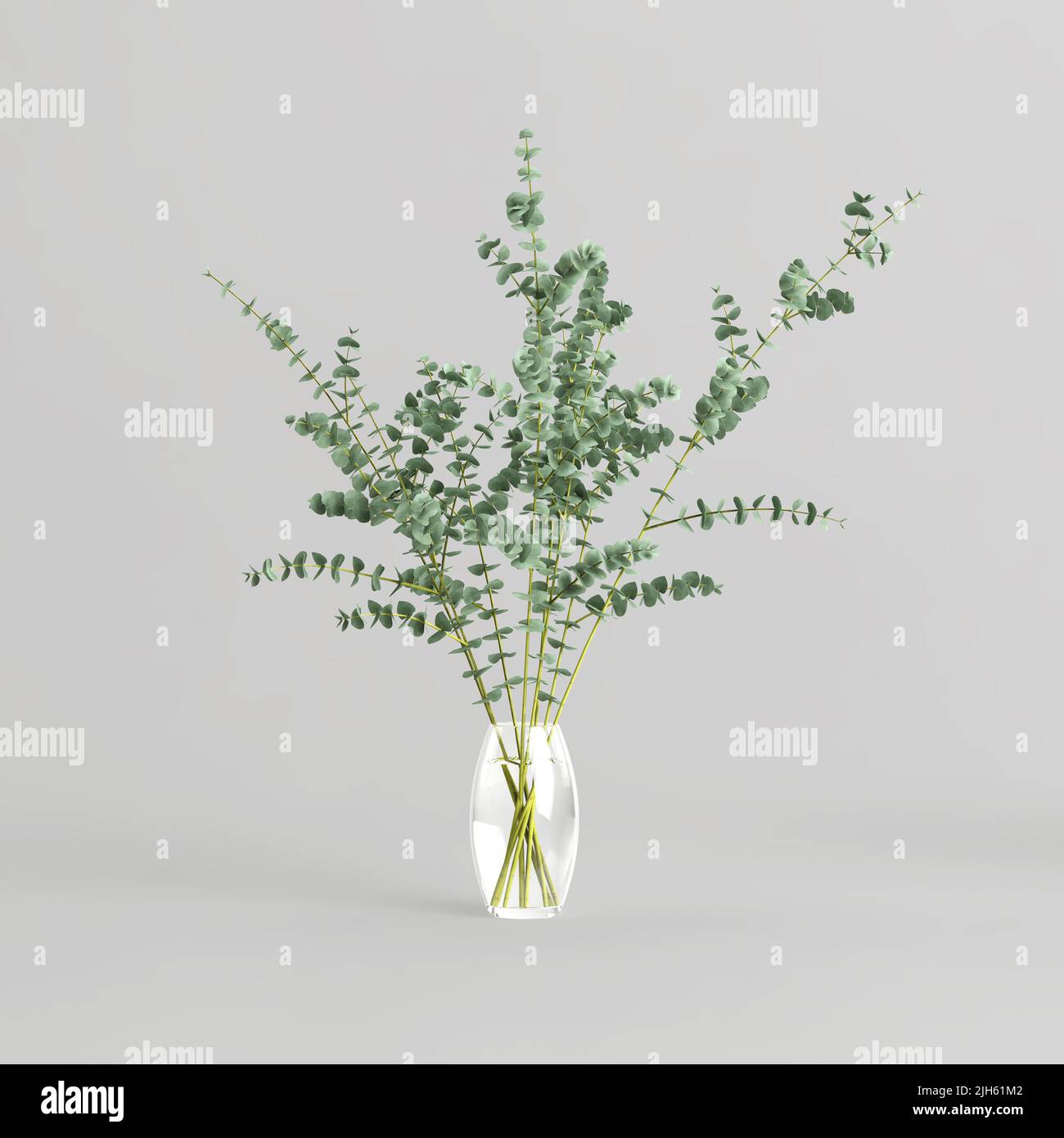 3d illustration of decorative vase inside isolated on white background ...