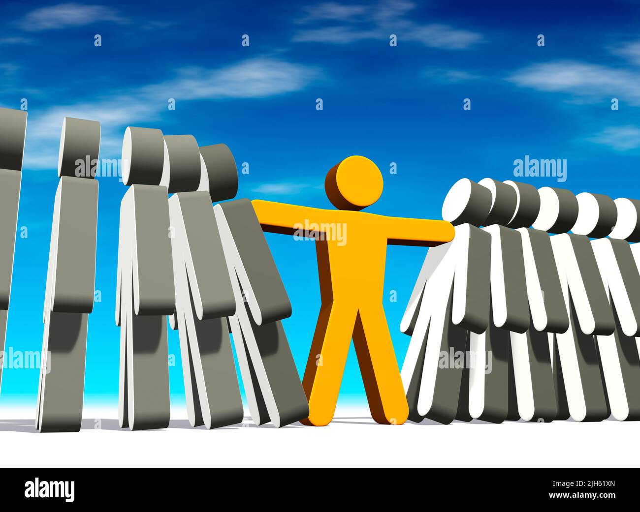 Push yourself through Stock Photo - Alamy