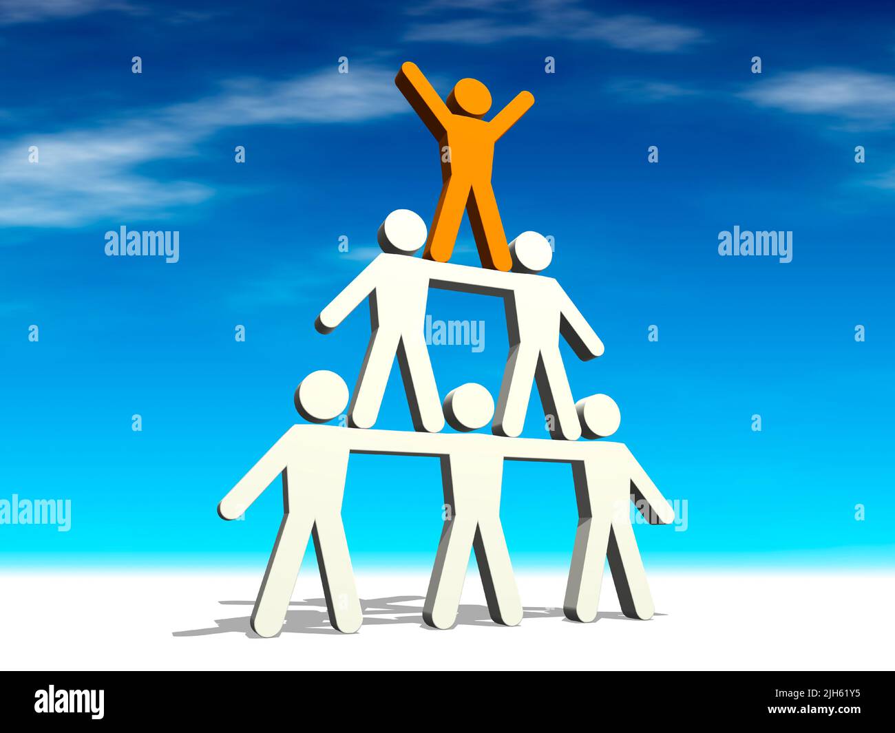Symbolic image on the topic of being successful together Stock Photo ...